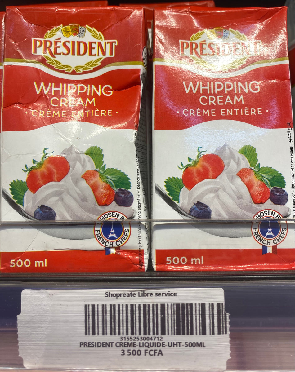 Président Crème Liquide Uht 500Ml| MAGIC MEGASTORE