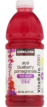Kirkland Signature Vita Rain Zero acai blueberry pomegranate (20 oz/59 ...